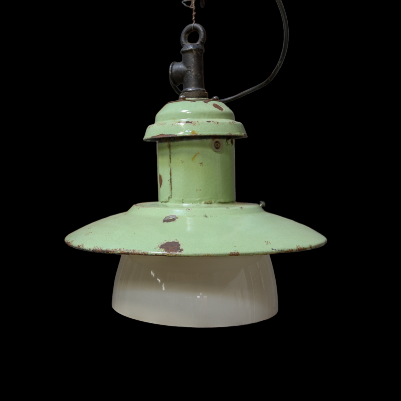Workplace lamp with opaline glass - Bull's Eye